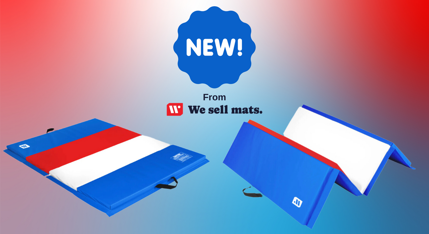 Product Spotlight: New Red, White and Blue Folding Exercise Mat – We ...