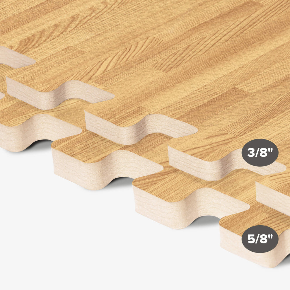 2' x 2' x 3/8" Forest Floor Wood Grain Foam Mats | We Sell Mats™