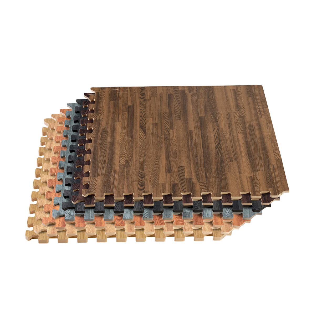 2' x 2' x 3/8" Forest Floor Wood Grain Foam Mats | We Sell Mats™